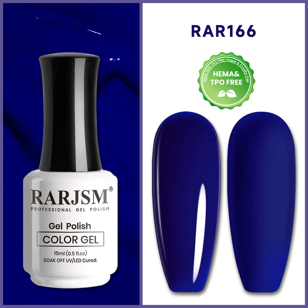 Navy Blue Gel Polish Deep Royal Sapphire Creamy Elegant TPO HEMA Free ...